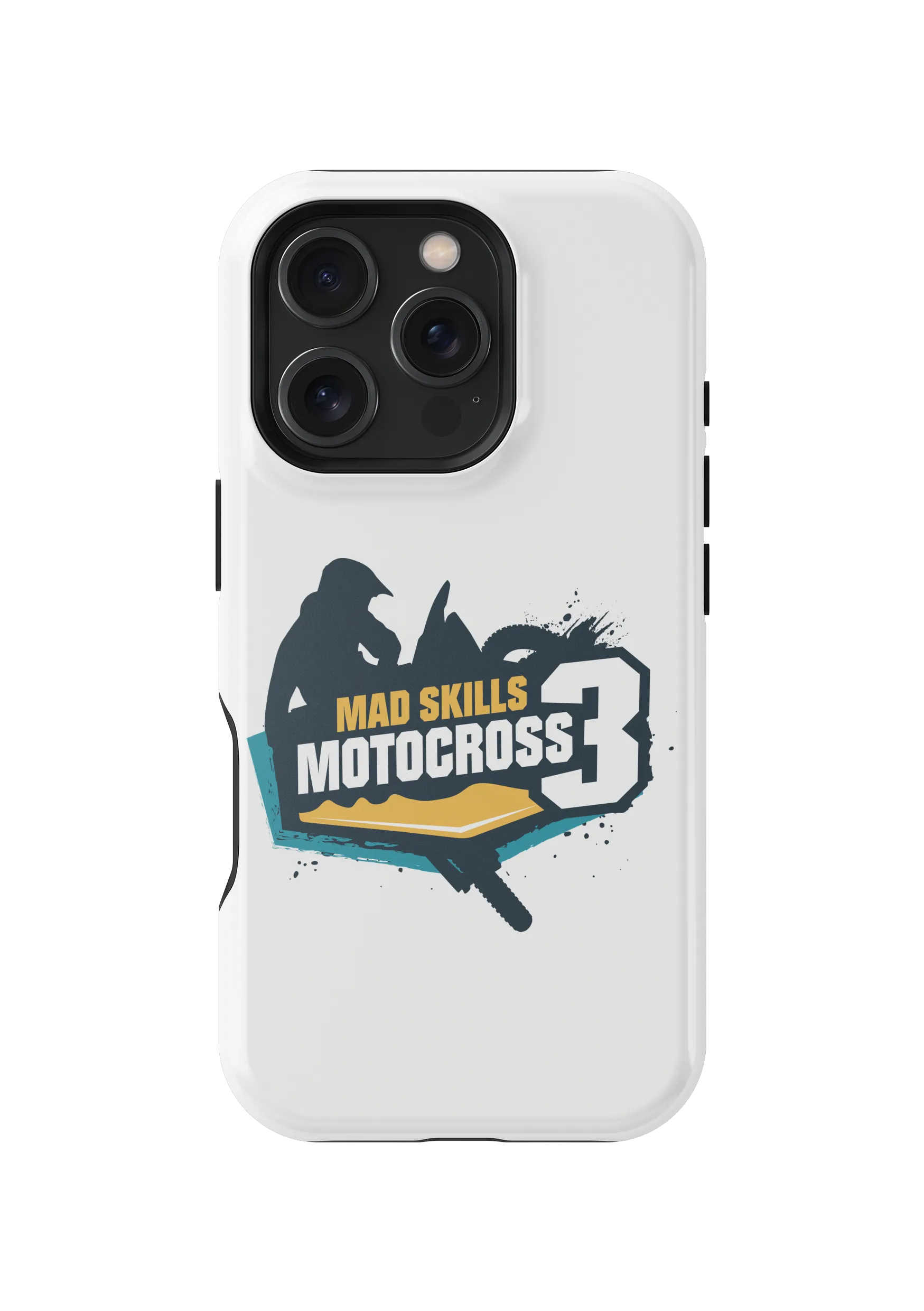 Mad Skills Motocross 3 Logo Light Phone Case graphic phone case by Turborilla. Cotton Bureau