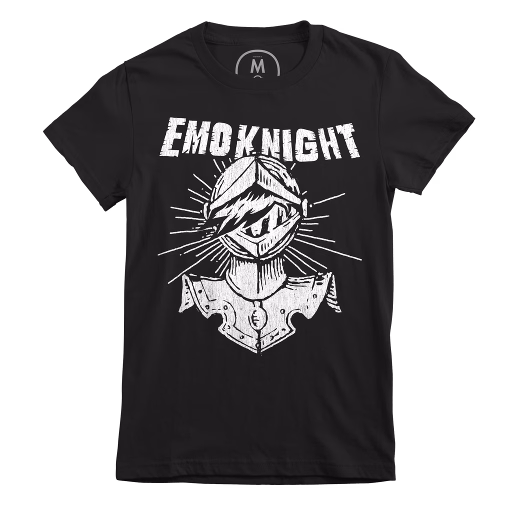 “Emo Knight” graphic tee by Ruekrew. | Cotton Bureau
